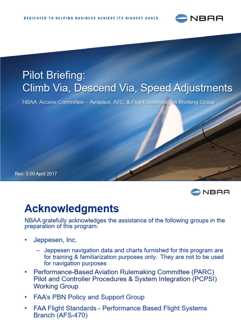 NBAA+CV DV Training+Program Rev 3 04042017 | PDF | Instrument Flight ...