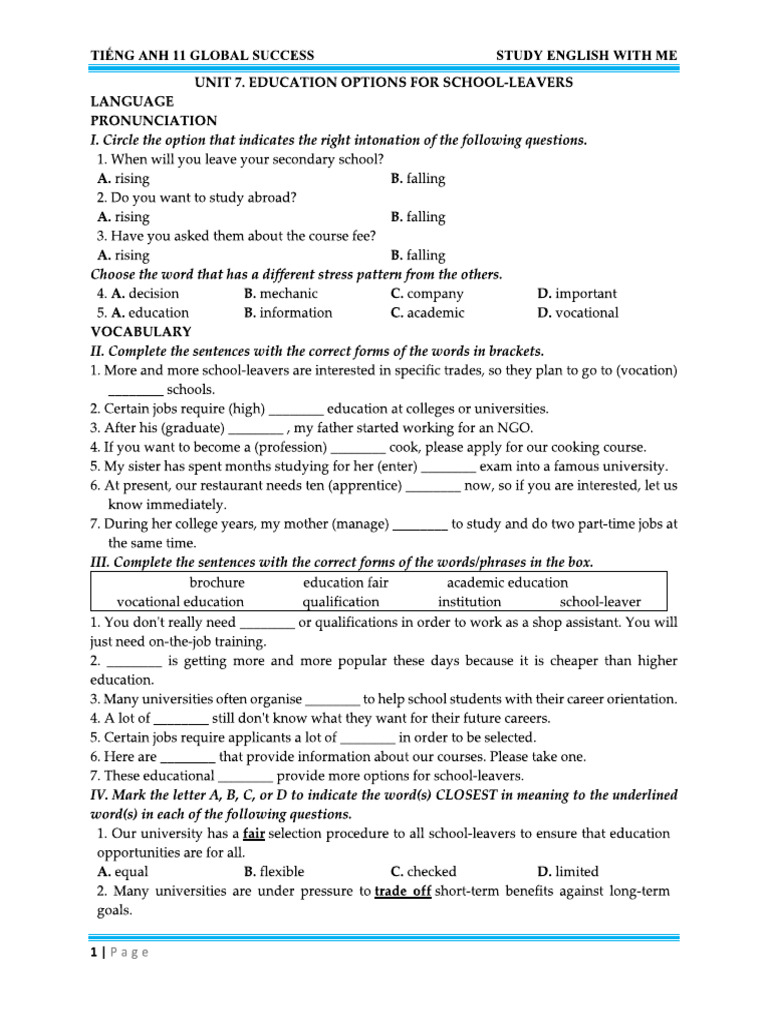 Unit 7 T.A 11 KTT | PDF