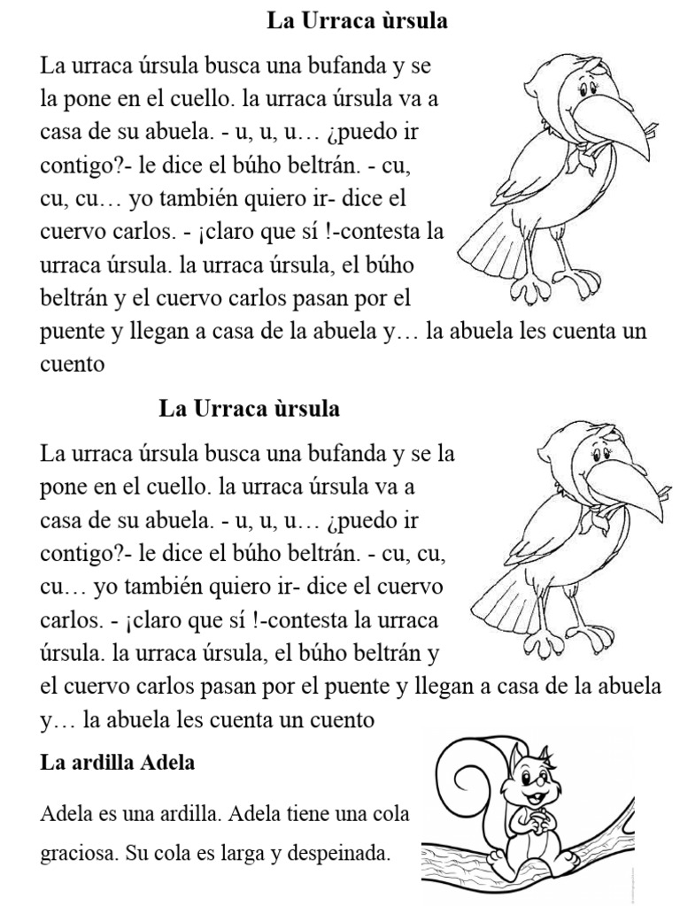 Cuentos Con Vocales | PDF