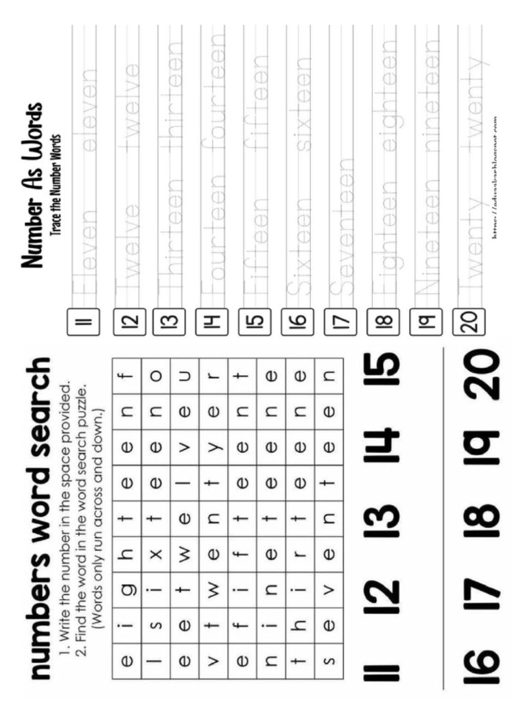 Numbers Inglès Pdf