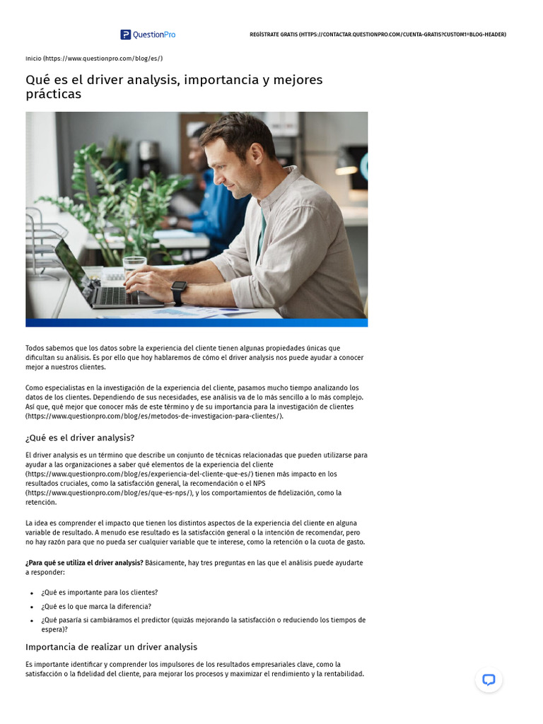 Qué es el driver analysis, importancia y mejores prácticas | PDF ...