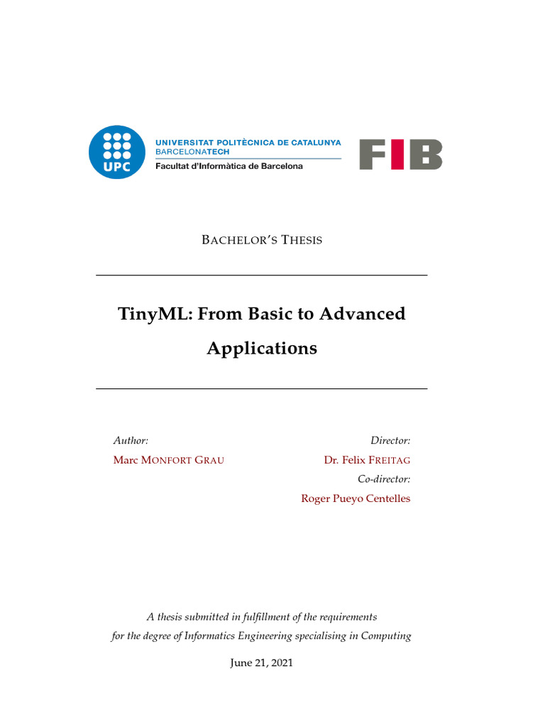 Livro TinyML | PDF | Artificial Neural Network | Machine Learning