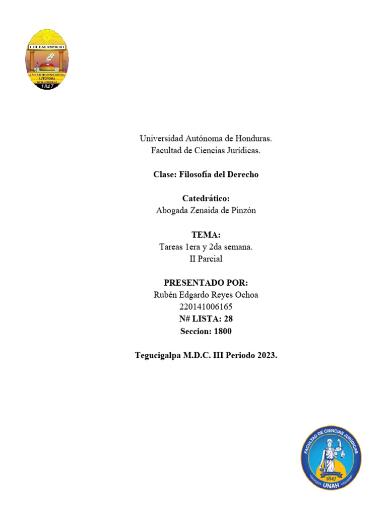 Tarea 3era y 4ta Semana FILO | PDF