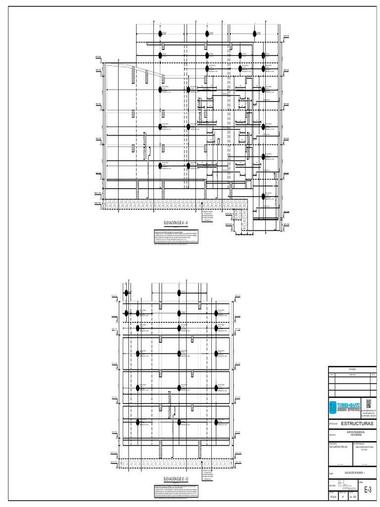 Elevación Eje A' - A': Estructuras | PDF | Bienes raíces | Diseño ambiental