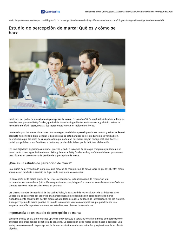 Estudio de percepción de marca_ Qué es y cómo se hace | PDF ...