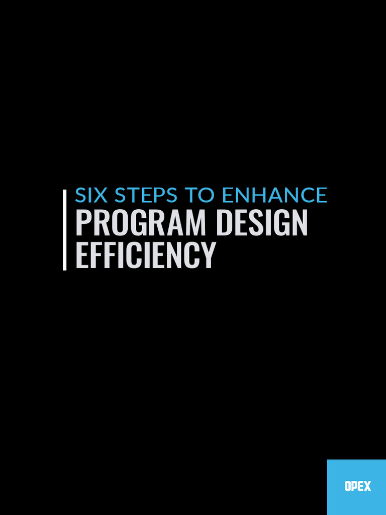 Program Design Efficiency OPEX Fitness | PDF | Physical Fitness ...
