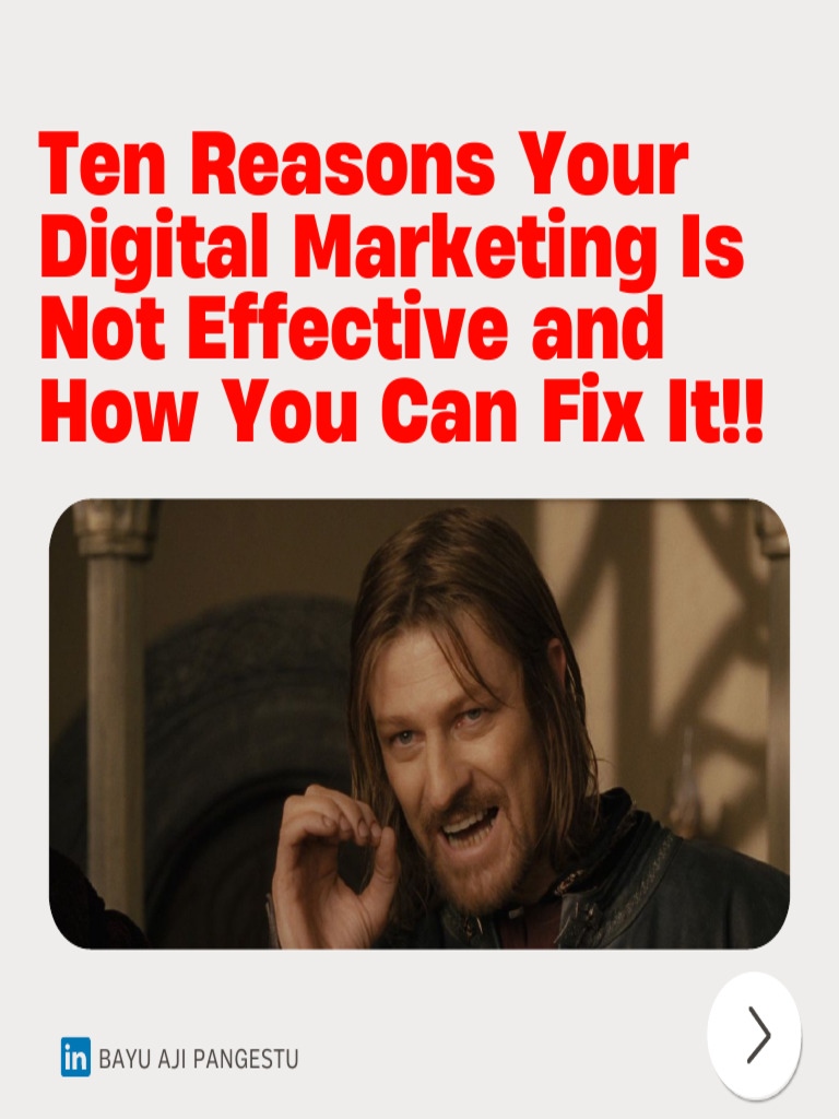 10 Reason Your Digital Marketing Is Not Effective | Download Free PDF ...