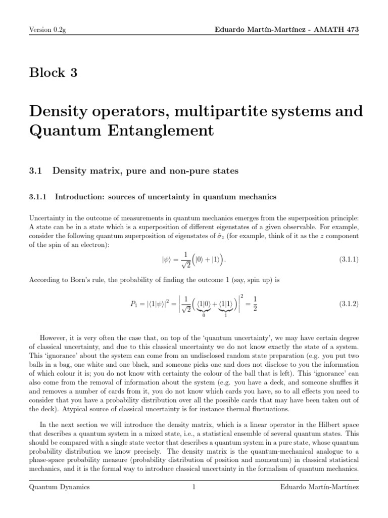 QM Block 3 | PDF | Quantum Mechanics | Uncertainty Principle
