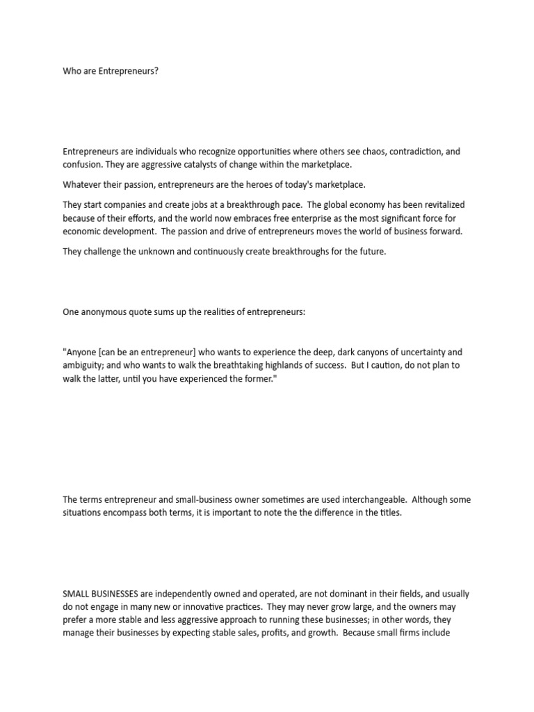 Entrep Module 1 | PDF | Entrepreneurship | Risk Entrep Module 1 | PDF | Entrepreneurship | Risk