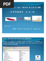 Guía de Instalación de AppServ y WordPress | PDF | Servidor web | Internet y web