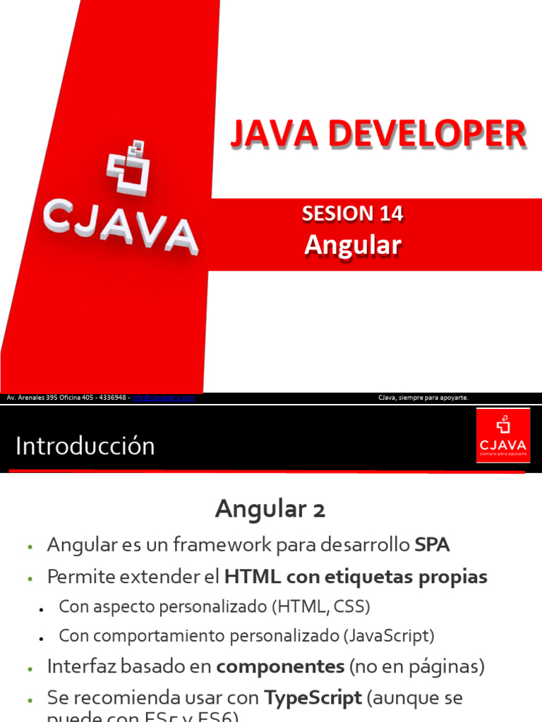 SESION 13 - Angular Diapositivas | PDF
