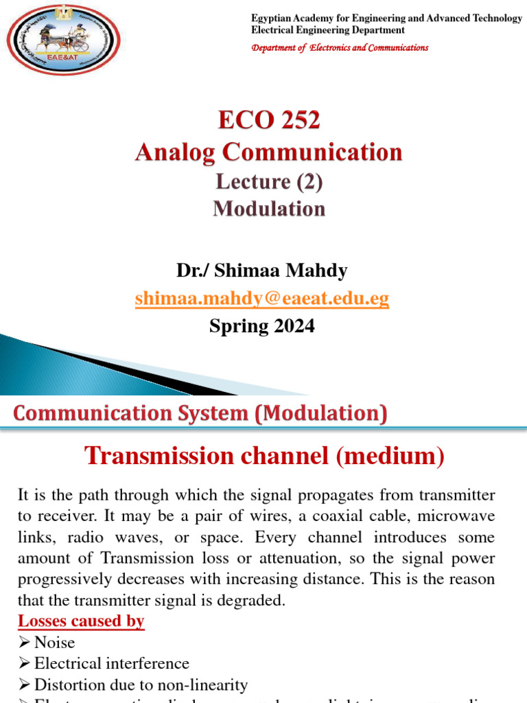 Lec 2 | PDF | Modulation | Frequency Modulation