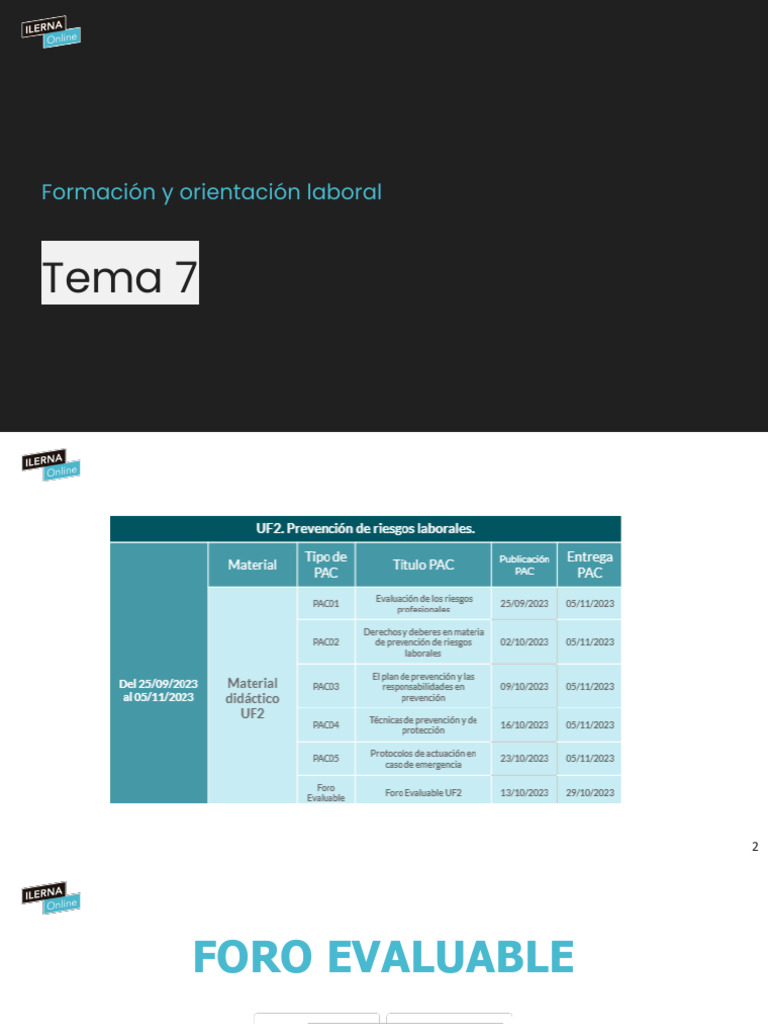 FOL VT4 Tema 7 | PDF | La seguridad