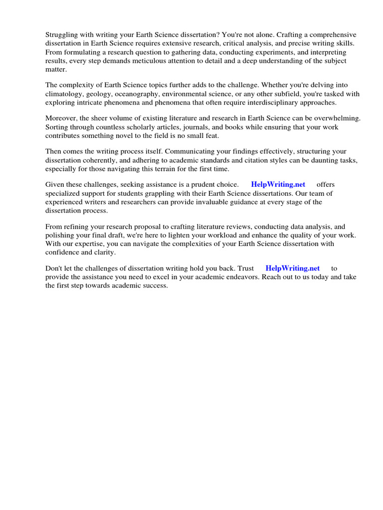 Earth Science Dissertation Topics | PDF | Volcano | Earth