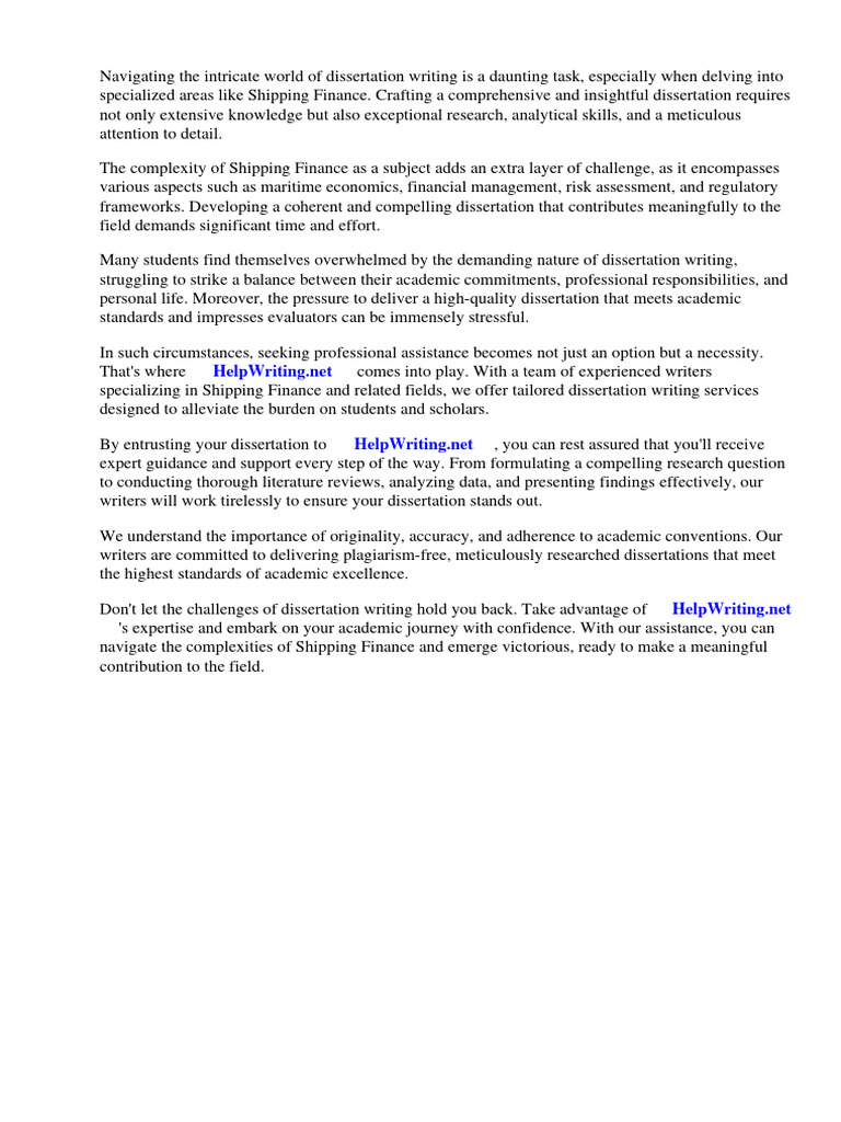 Shipping Finance Dissertation | PDF | Dividend | Foreign Direct Investment