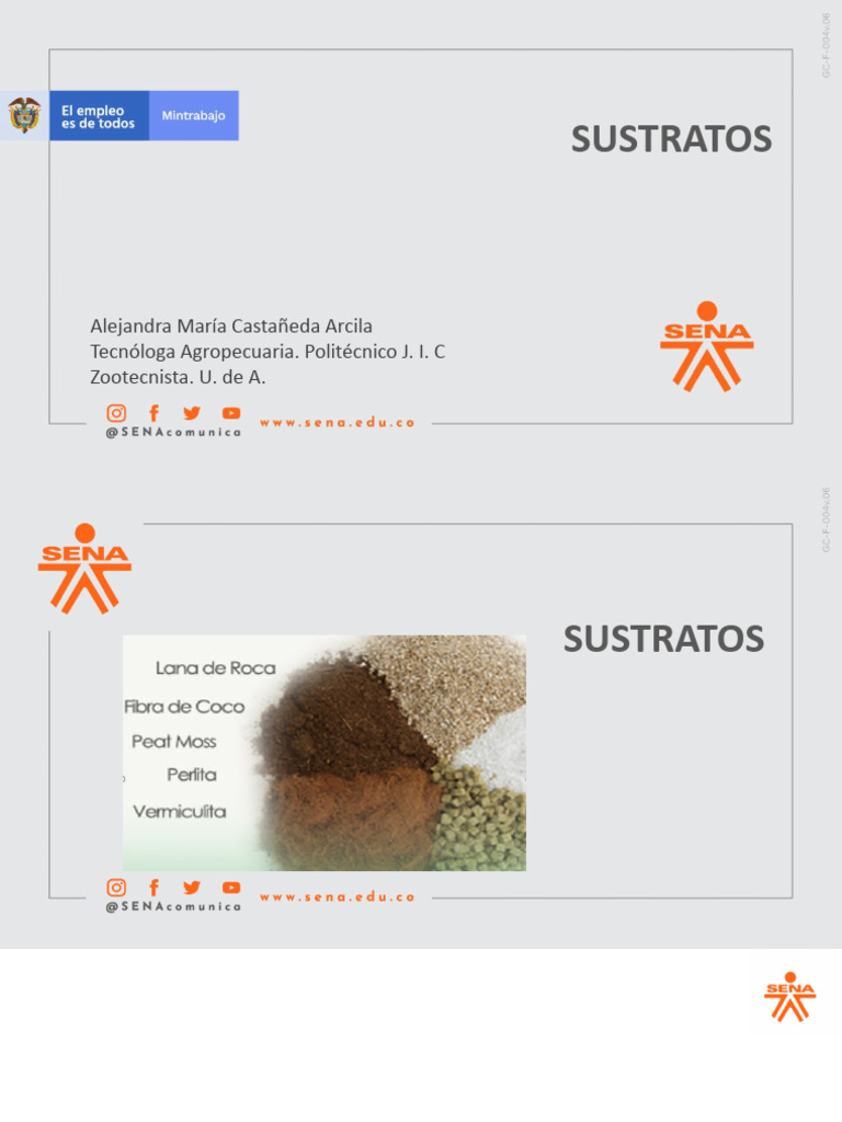 Sustratos | PDF | Agua | Suelo