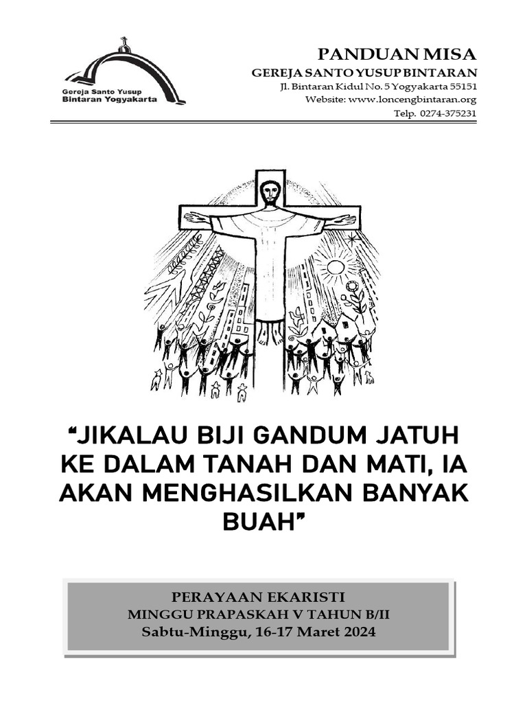 Ekaristi Minggu Prapaskah V 2024 | PDF