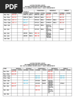 Latest 2025 Lecture Time Table | PDF