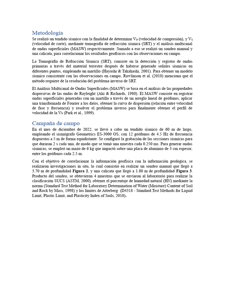 Investigación Mediante Análisis de Ondas Superficiales | PDF | Sismología