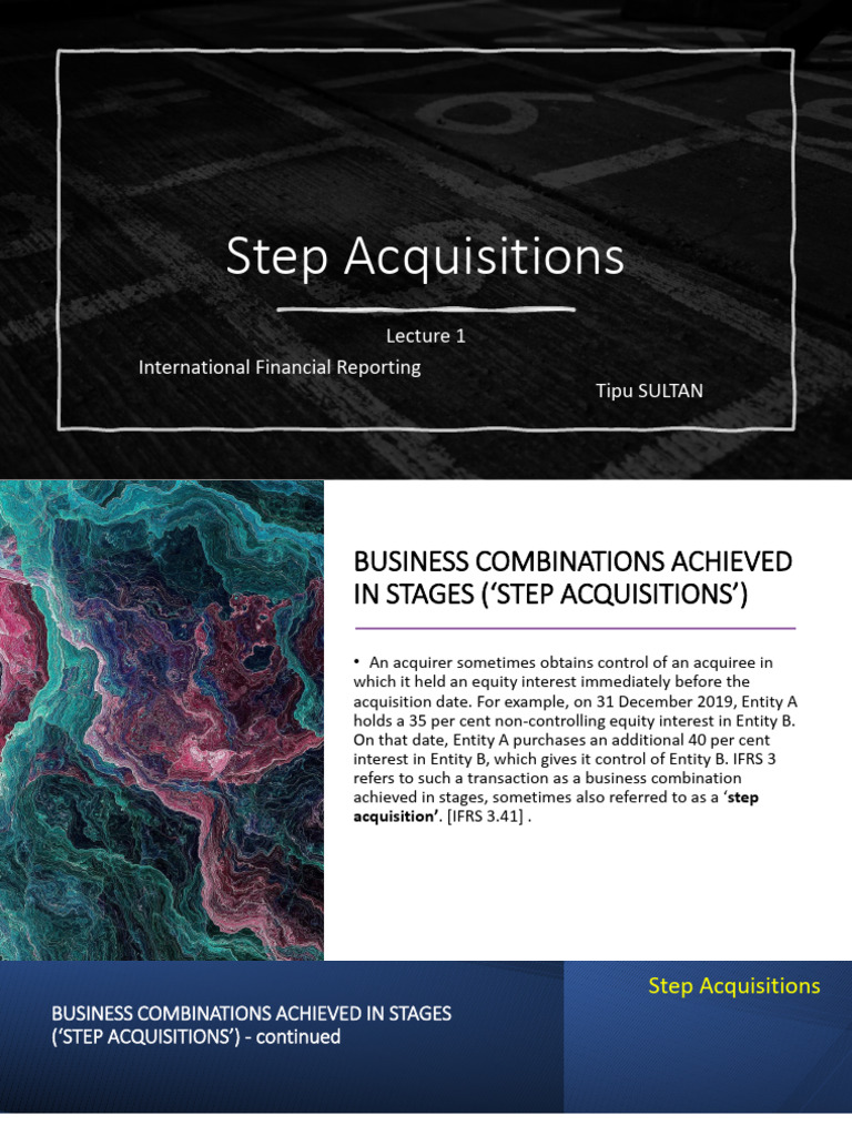 Step Acquisitions in IFRS Reporting | PDF | Investing | Fair Value
