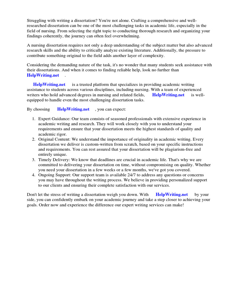 Nursing Dissertation Introduction Sample | PDF | Nursing | Shock ...