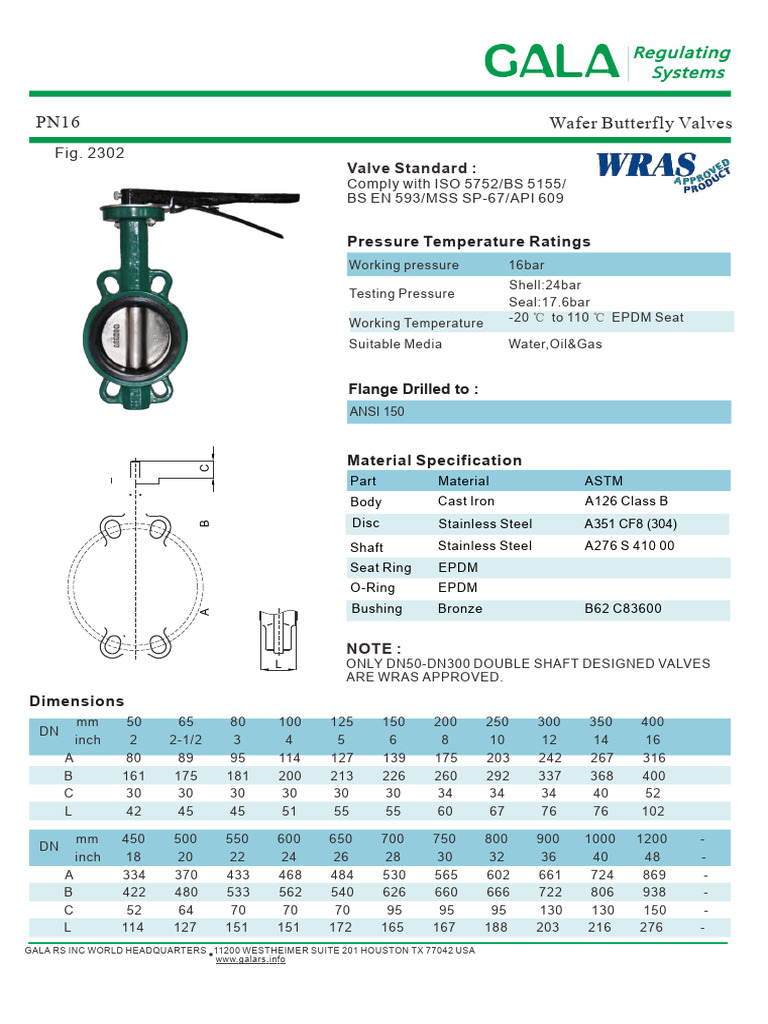 (S-11.12-00) 2019 Gala Butterfly Valve Wafer Type 16 Bar SUS 304 Disc ...