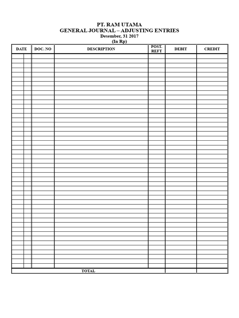 PT Ram Utama Financial Statements 2017 | PDF | Debits And Credits | Expense