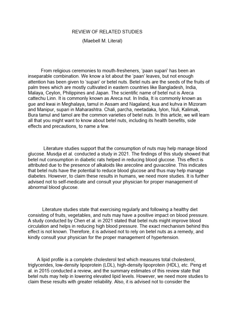 Review of Related Studies | PDF