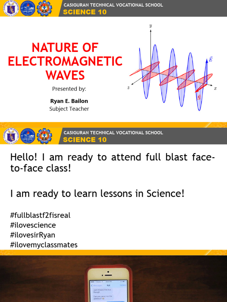 Lesson 1-Nature of Electromagnetic Waves | PDF | Waves ...