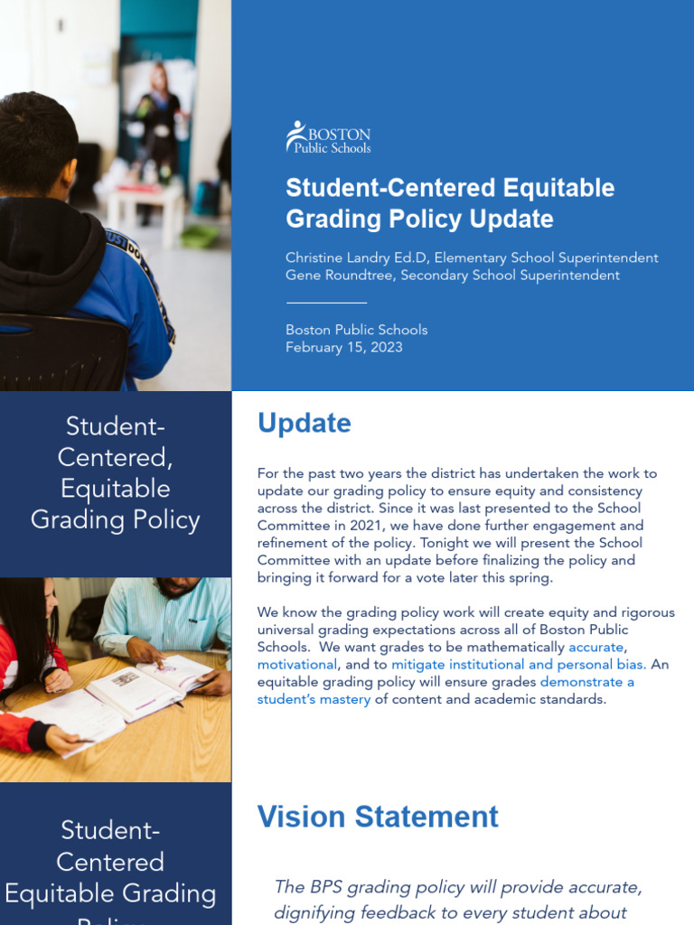 Final Grading Policy Update Ppt February 2023 Pdf Policy Mathematics
