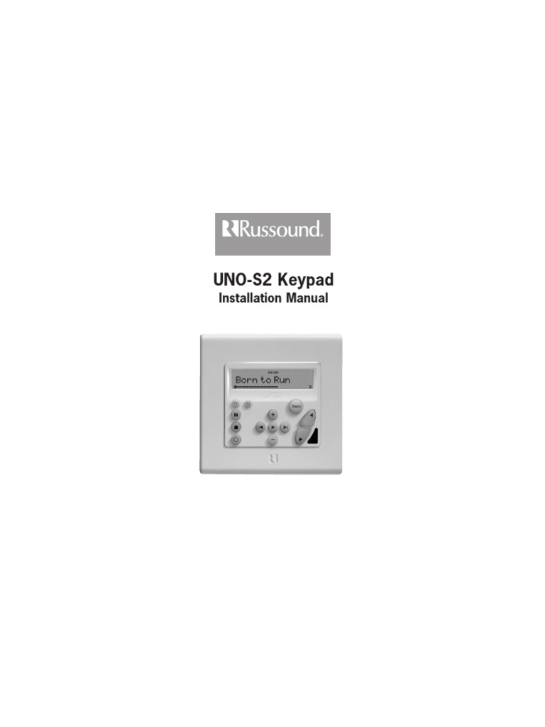 Uno-S2 Man Rev4 | PDF | Menu (Computing) | Computing