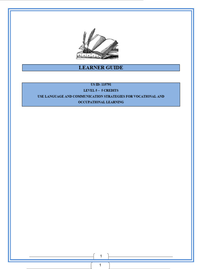 Learner Guide | PDF | Information | Learning