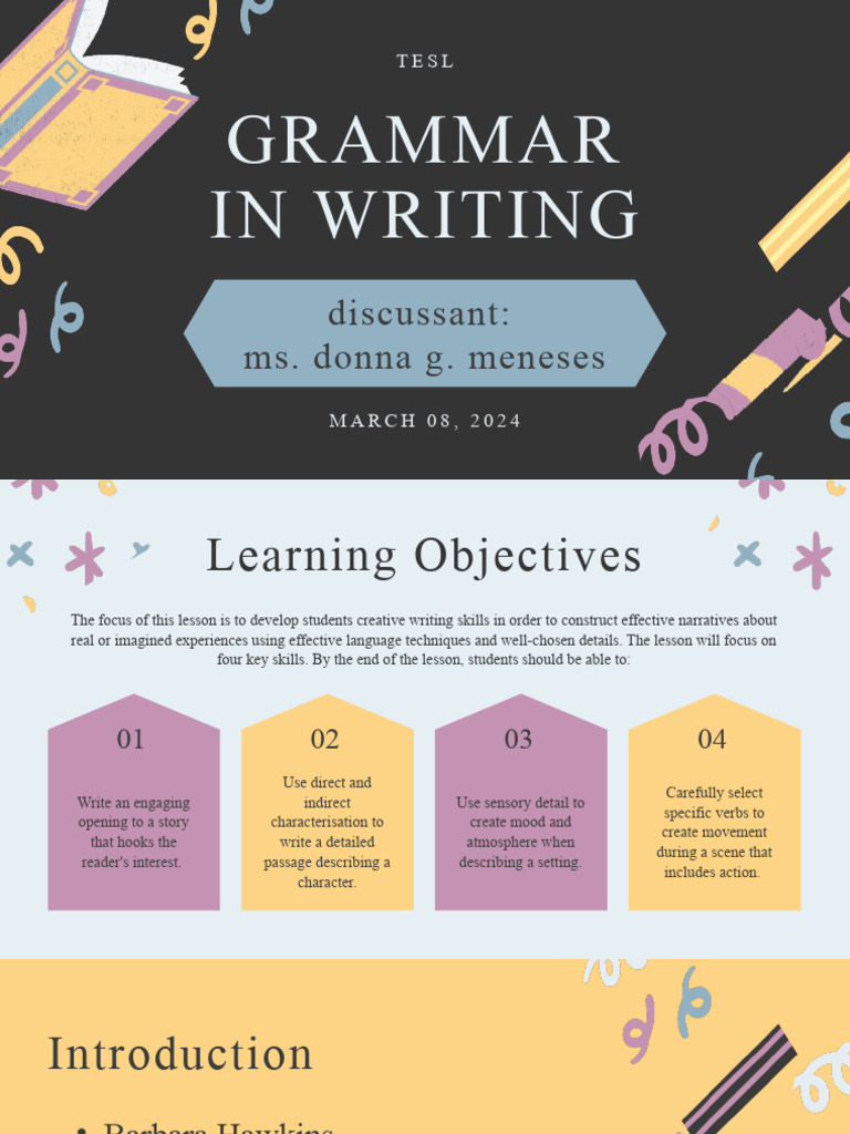 Enhancing Writing Skills Through Grammar | PDF | Second Language ...