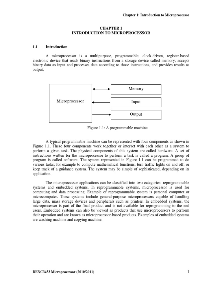 Memory: Introduction To Microprocessor | PDF | Integrated Circuit | Central Processing Unit