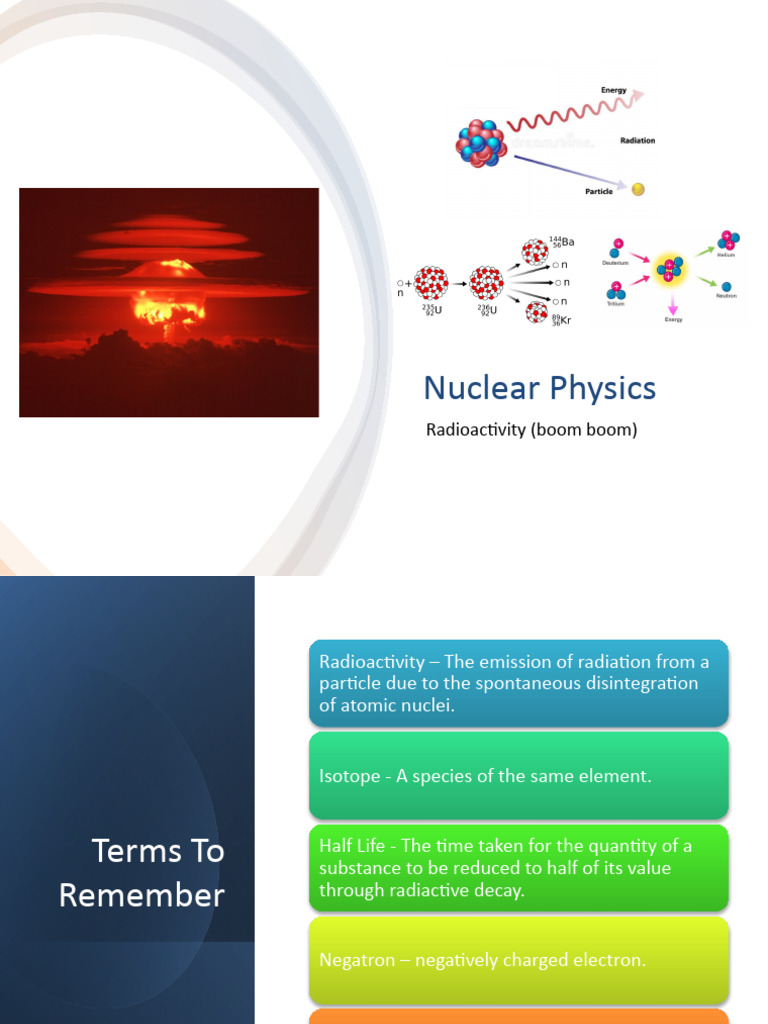 Nuclear Physics | PDF | Radioactive Decay | Neutron
