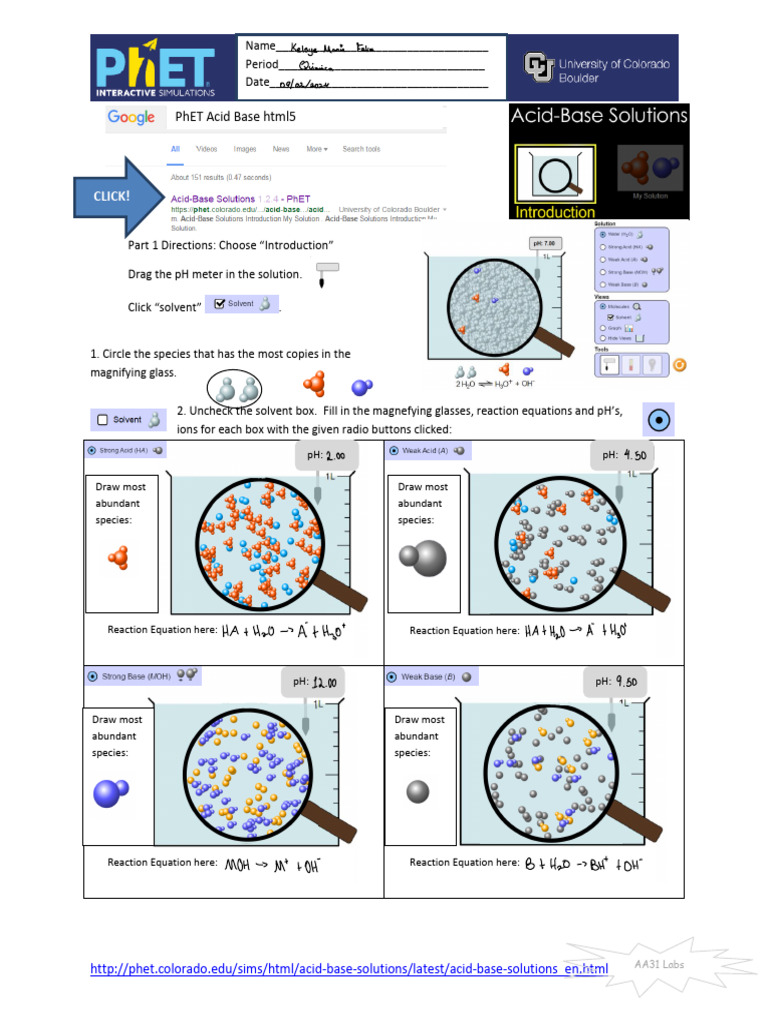 Laboratorio de Soluciones y PH PDF | PDF | Ph | Acid