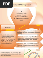 Factors Affecting Reliability | PDF | Cognition | Behavioural Sciences