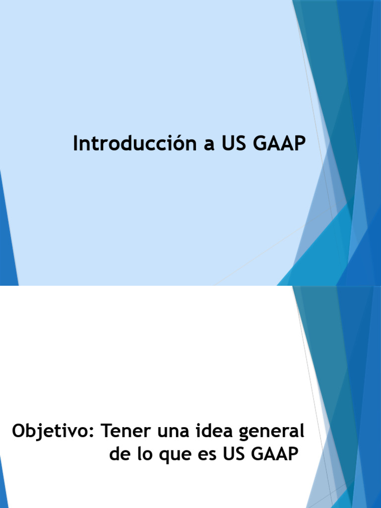 Curso Introduccion US GAAP | PDF | Principios de contabilidad ...