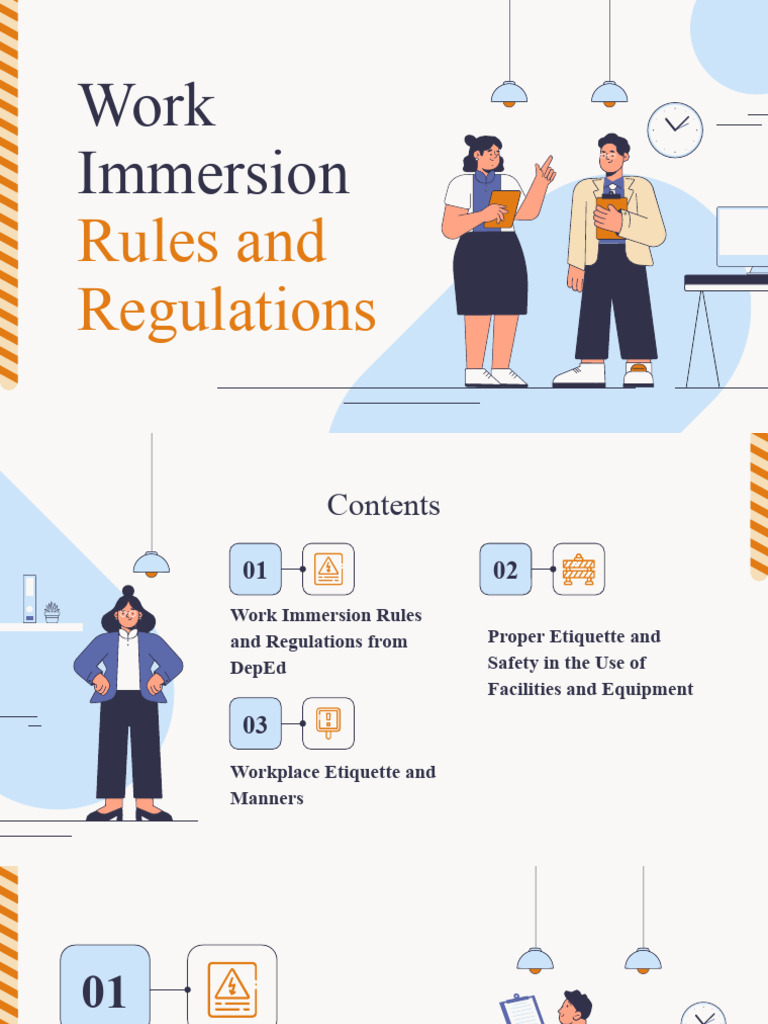 Work Immersion Rules and Regulations | PDF | Etiquette