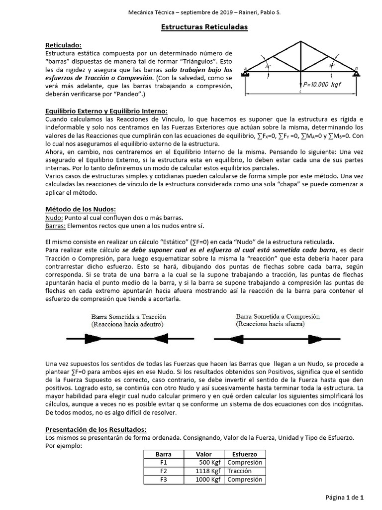 Teoría Estructuras Reticuladas | Descargar gratis PDF | Braguero ...