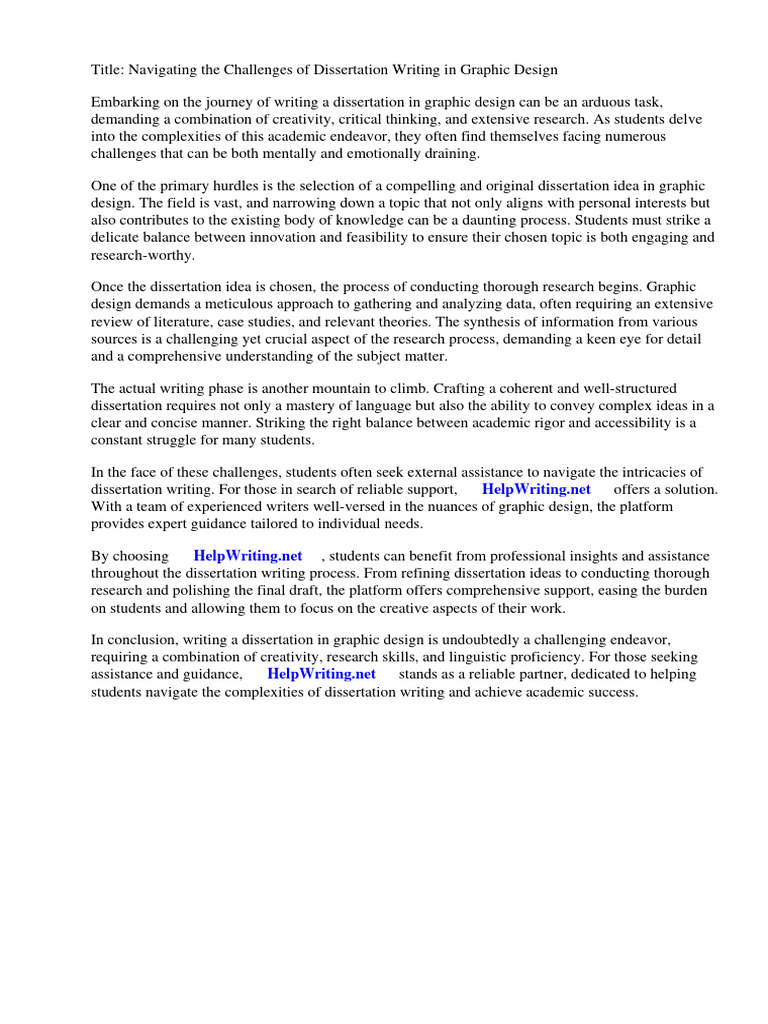 Dissertation Ideas Graphic Design | PDF | Thesis | Graphic Design
