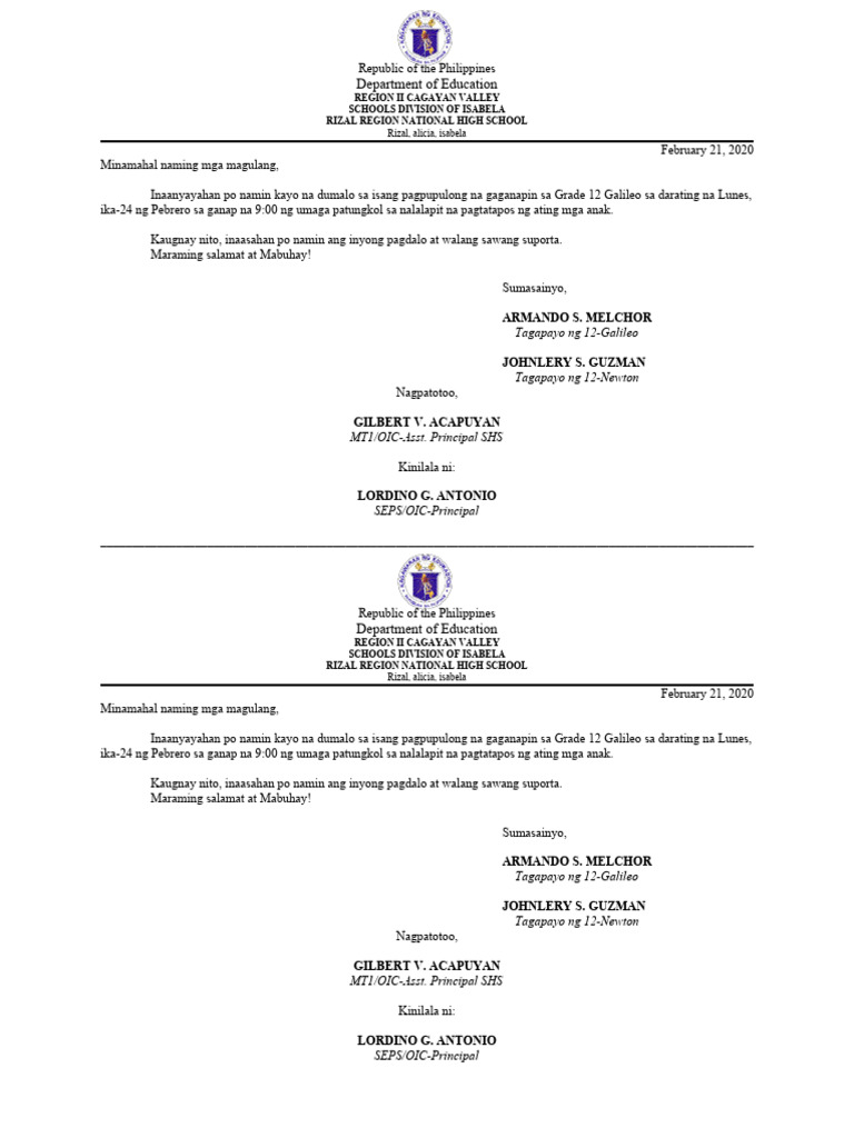 meeting tagalog | PDF