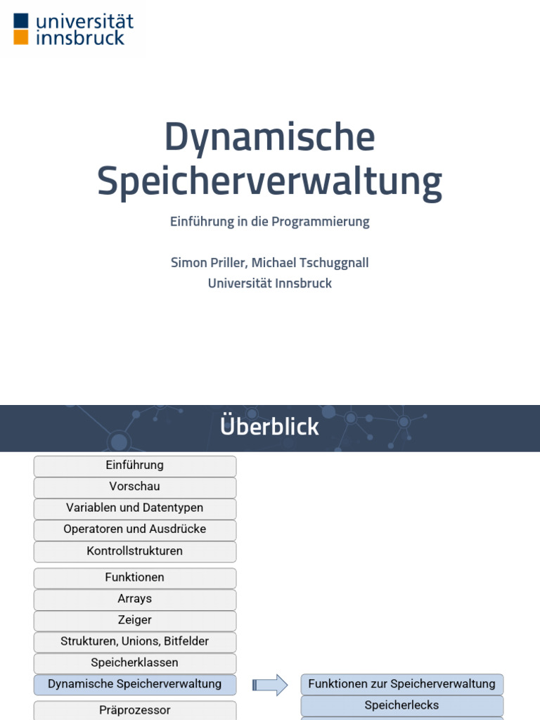 EidP 11 DynamischeSpeicherverwaltung | PDF