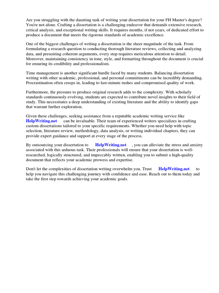 Dissertation Mit FH Master | PDF | Thesis