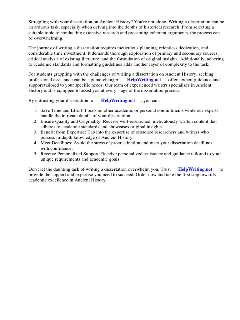 Dissertation Ideas Ancient History | PDF | Thesis | Essays