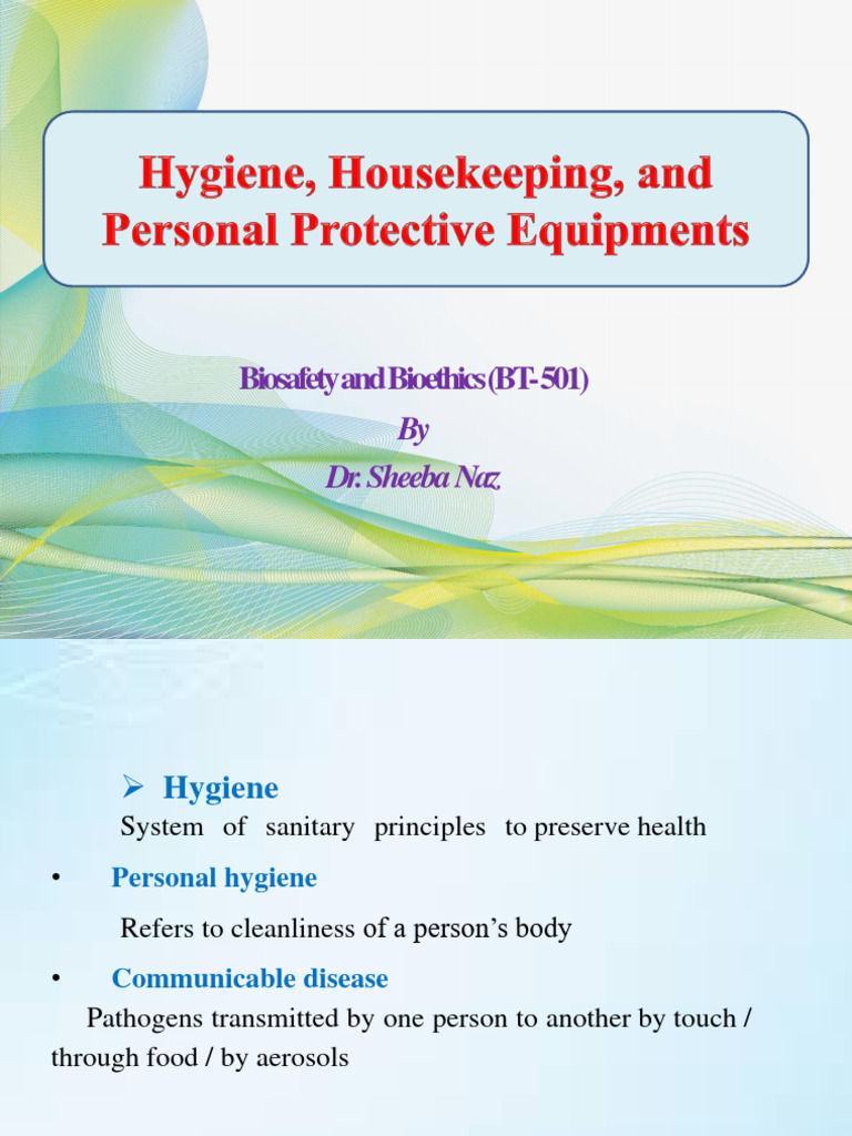 3 Housekeeping, PPEs (3) - 230919 - 175206 | PDF | Personal Protective ...