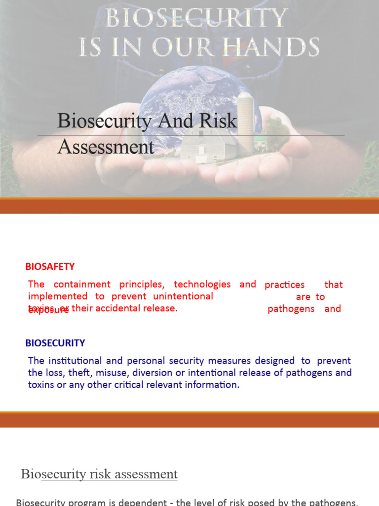6 Biosecurity and Risk Assesment-2022 | PDF | Risk | Genetically ...