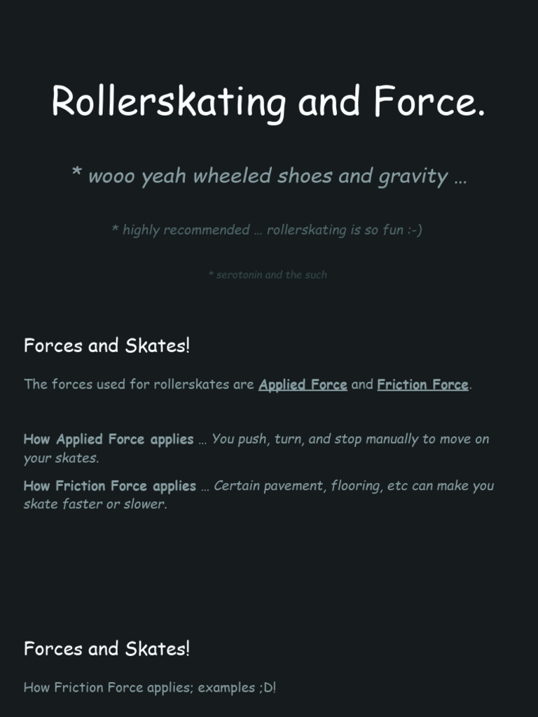 Ough ... Sicence ... | PDF | Roller Skating | Force