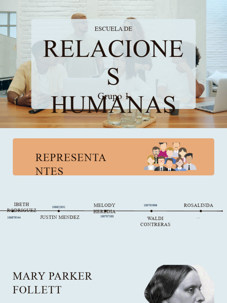 Escuela Relaciones Humanas | PDF