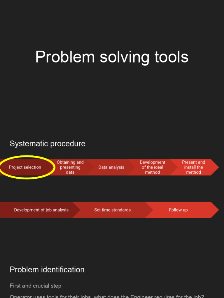 3. Problem Solving Tools | PDF